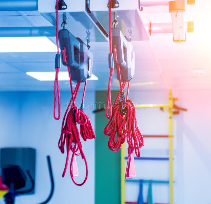 Physiotherapy. Suspension Training Therapy Equipment Stock Photo ...