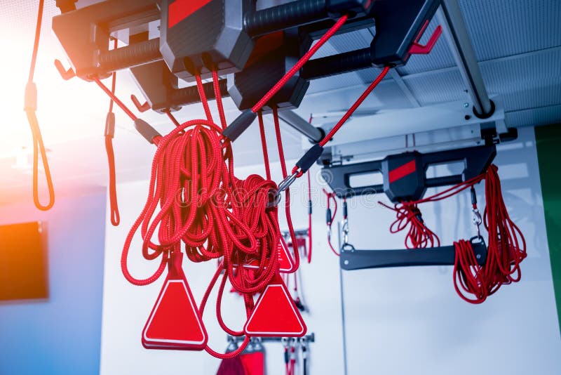 Physiotherapy. Suspension Training Therapy Equipment Stock Image ...