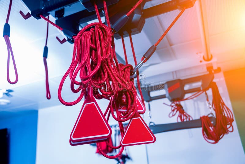 Physiotherapy. Suspension Training Therapy Equipment Stock Image ...