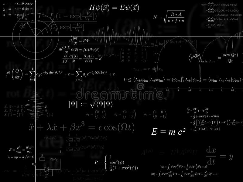 Physique de fond illustration stock. Illustration du formule - 6523437