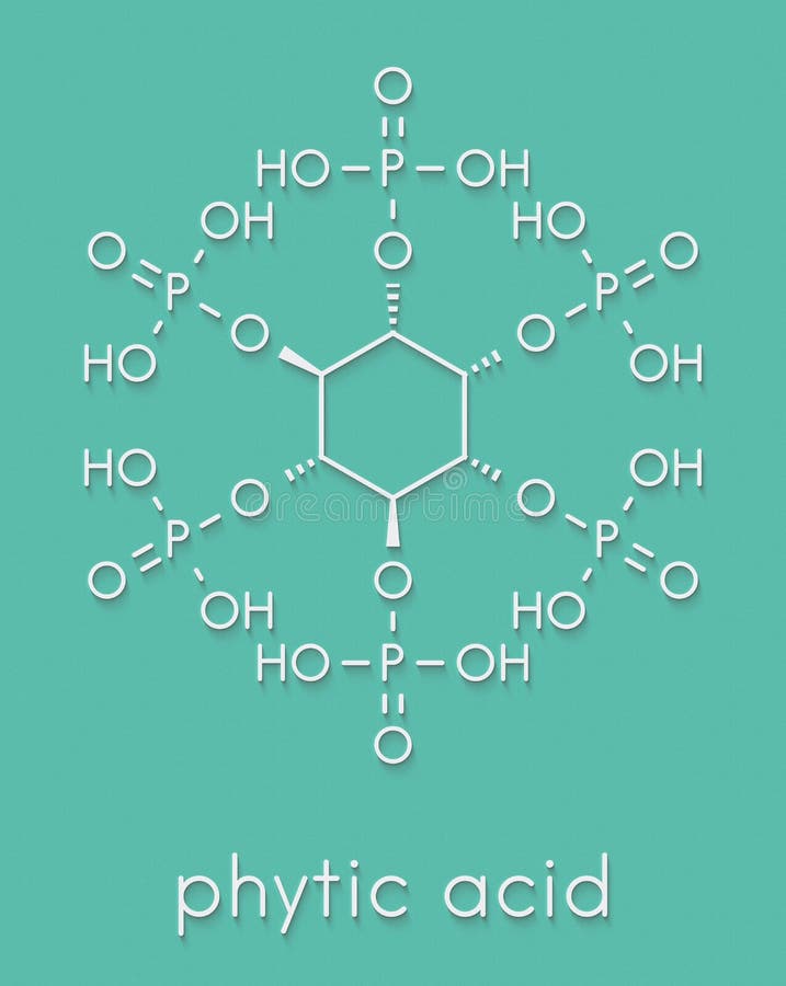 Phytic Acid Hexakisphosphate, IP6, Phytate Molecule. Present in Seeds ...