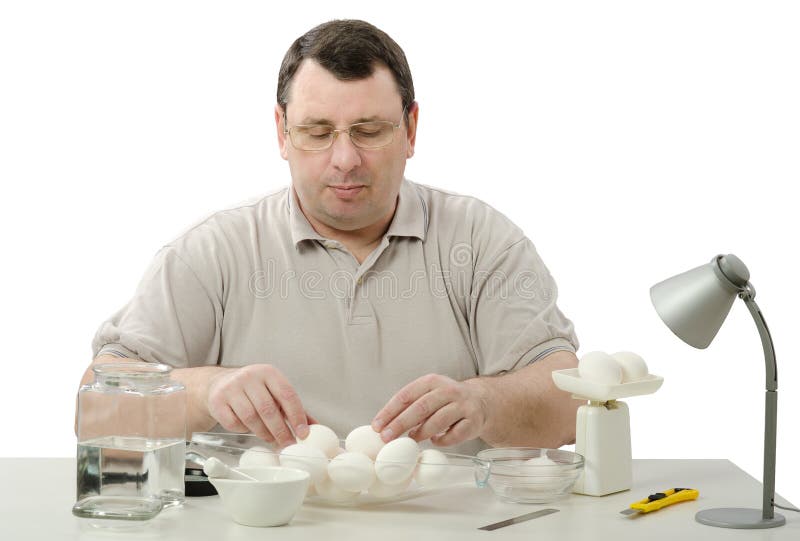 Phytocontrol Engineer Selecting Eggs Stock Image - Image of expert ...
