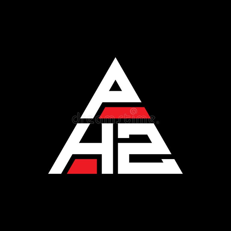 PHZ Triangle Letter Logo Design with Triangle Shape. PHZ Triangle Logo ...