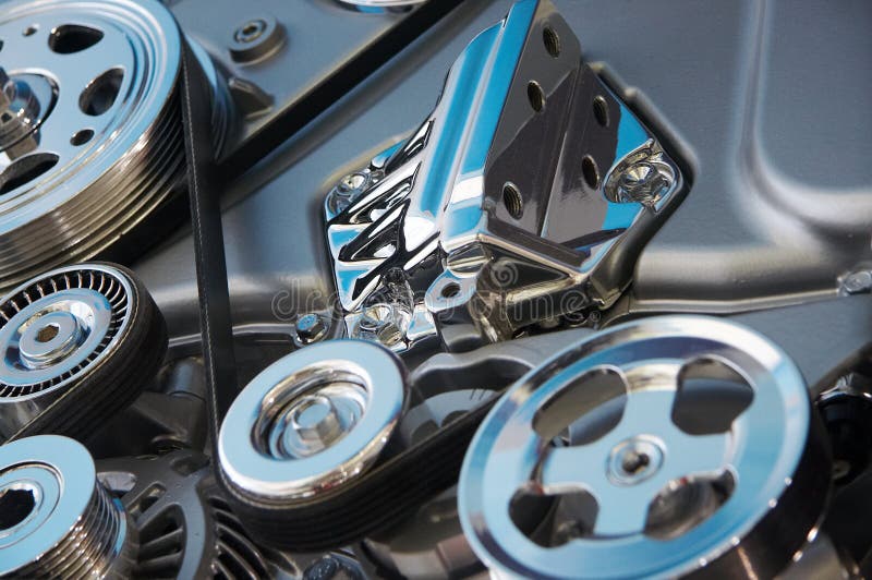 Pièce De Machine Avec équipement Pneumatique Et Système Hydraulique ...