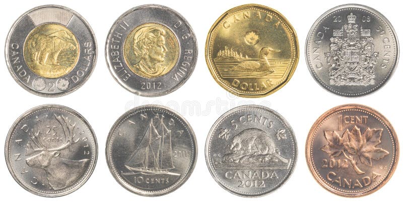 Coin De Billet D'un Dollar Du Canadien 50 Image stock - Image du côté ...