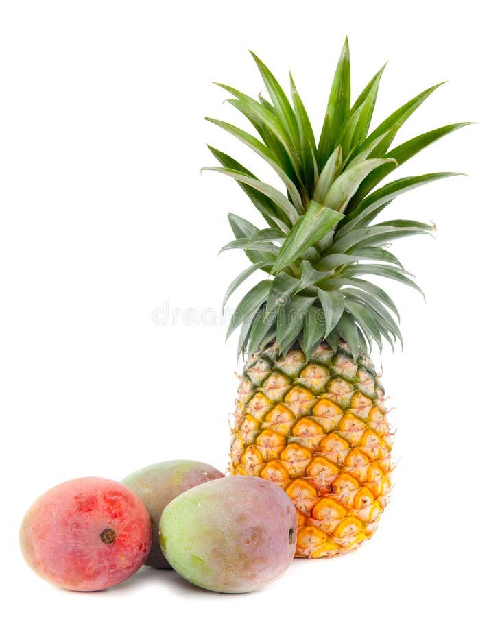 Jugo De La Piña, Del Mango Y De La Fruta De La Pasión Imagen de archivo ...