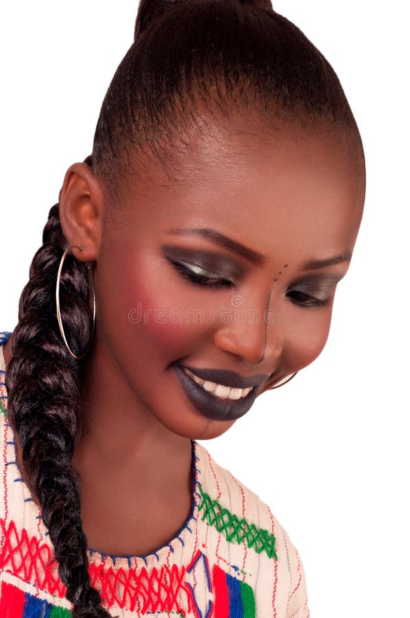 Piękno Afrykańska Moda Fulani Obraz Stock - Obraz złożonej z twarz, tło ...