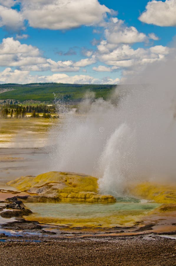Gejzer Yellowstone zdjęcie stock. Obraz złożonej z geotermiczny - 23721142