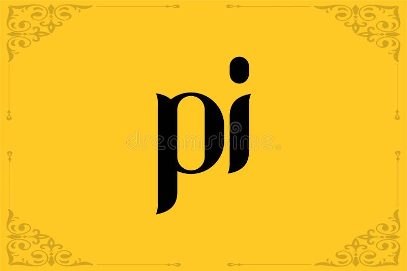 PI abstract luxury logo stock vector. Illustration of creative - 362197062