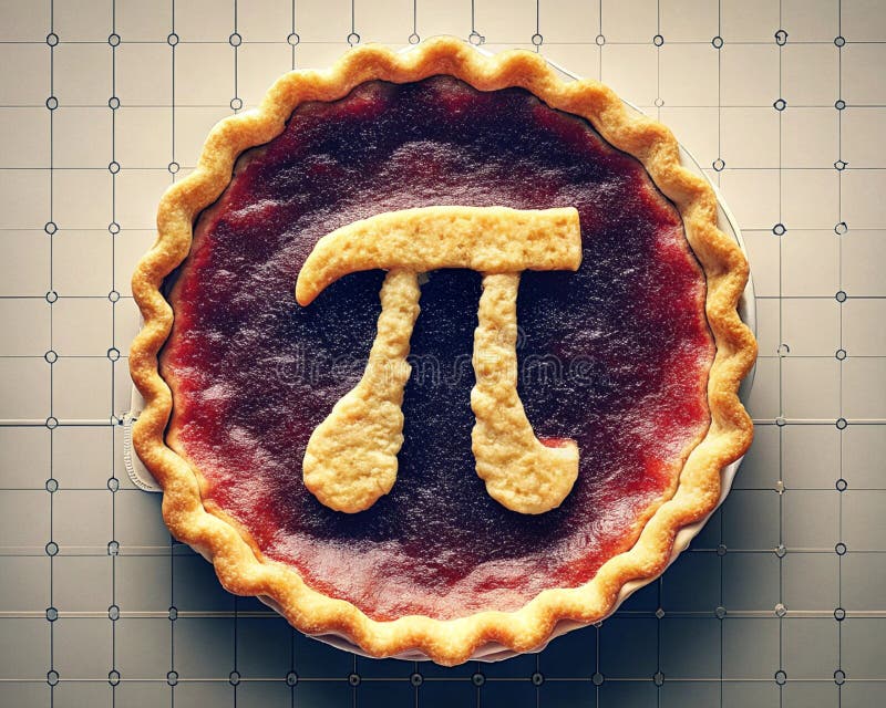 Pi Day. Generative AI stock illustration. Illustration of america ...