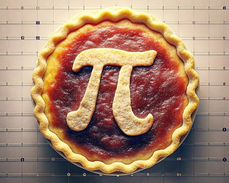 Pi Day. Generative AI stock illustration. Illustration of american ...
