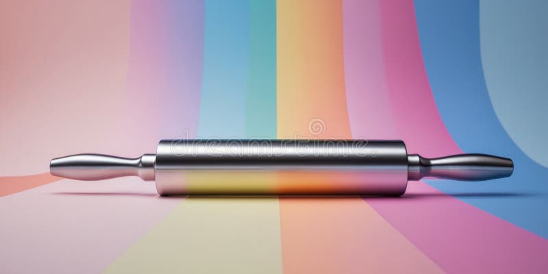 Pi Day Rolling Pin on a Gradient Background Stock Image - Image of ...