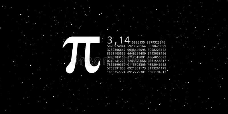 Pi Day. Science Space Illustration. Iinfinitely Concept Stock Vector ...
