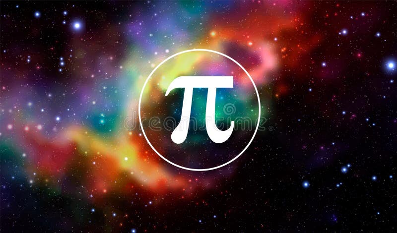 Pi Day. Science Space Illustration. Iinfinitely Concept Stock ...