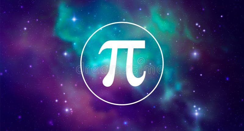 Pi Day. Science Space Illustration. Iinfinitely Concept Stock Vector ...