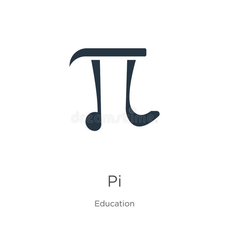 Pi Icon Vector. Trendy Flat Pi Icon from Education Collection Isolated ...