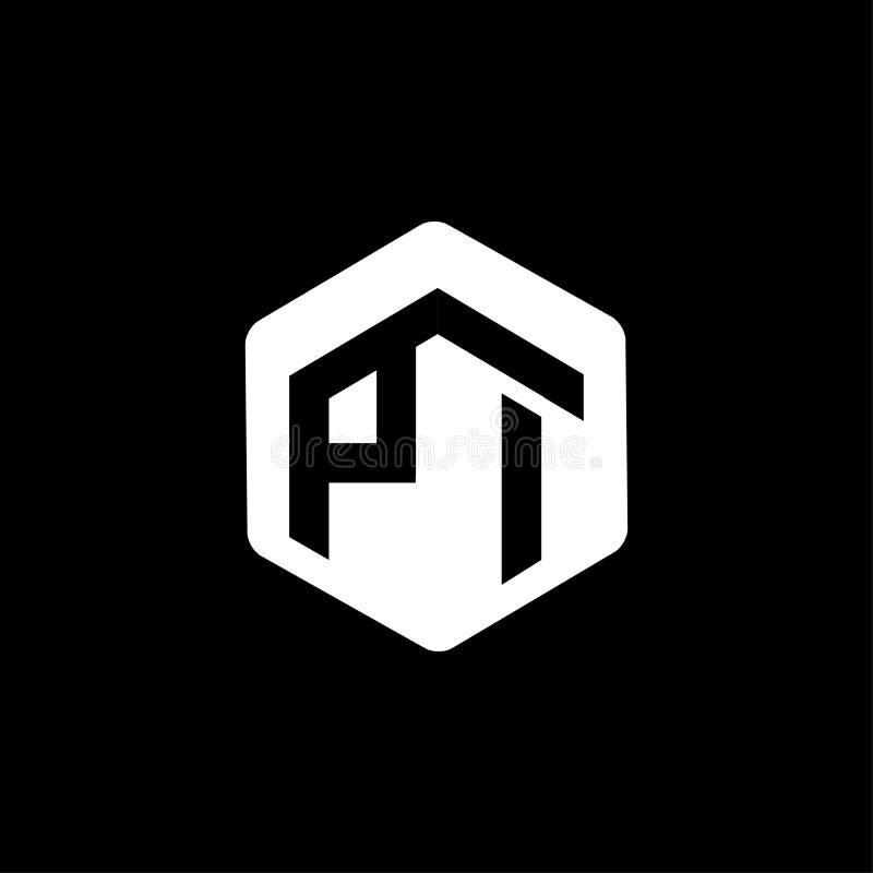 PI Initial Letter Hexagonal Logo Vector Stock Vector - Illustration of ...