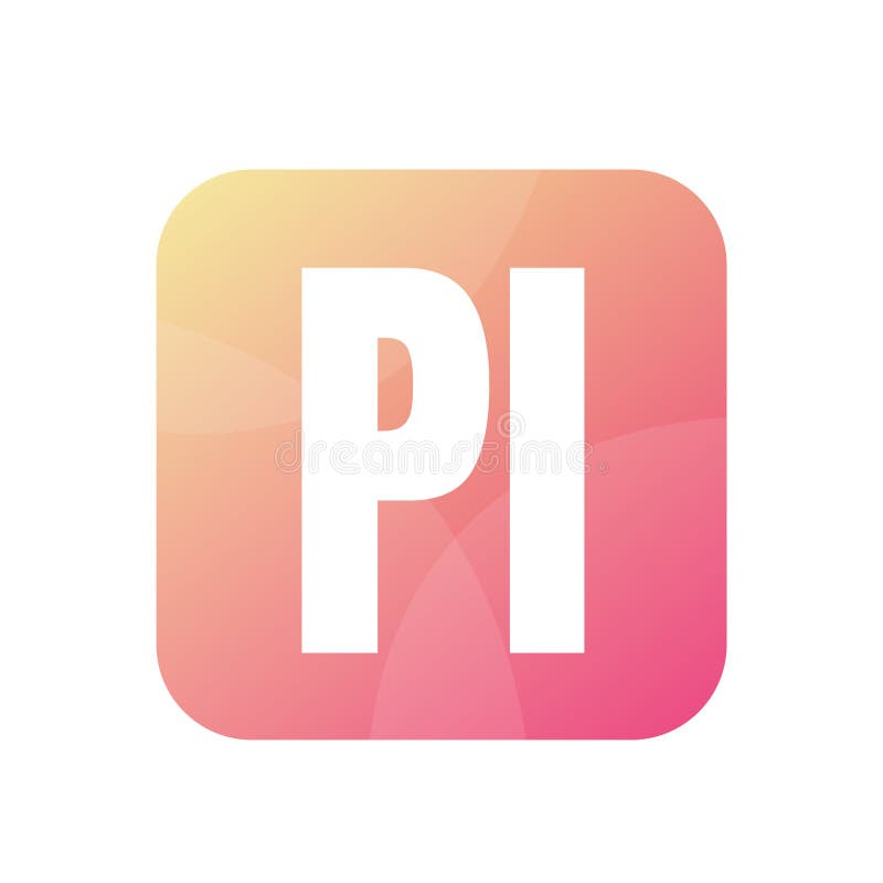 PI Letter Logo Design with Simple Style Stock Vector - Illustration of ...