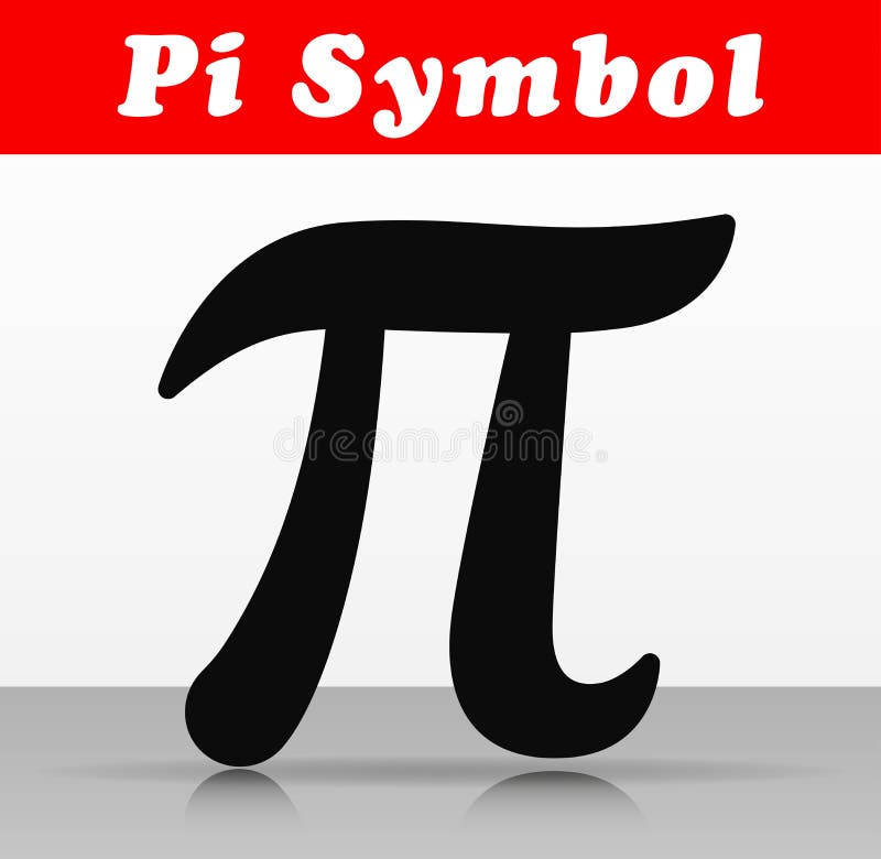 Pi Number Symbol Vector Design Stock Vector - Illustration of ...