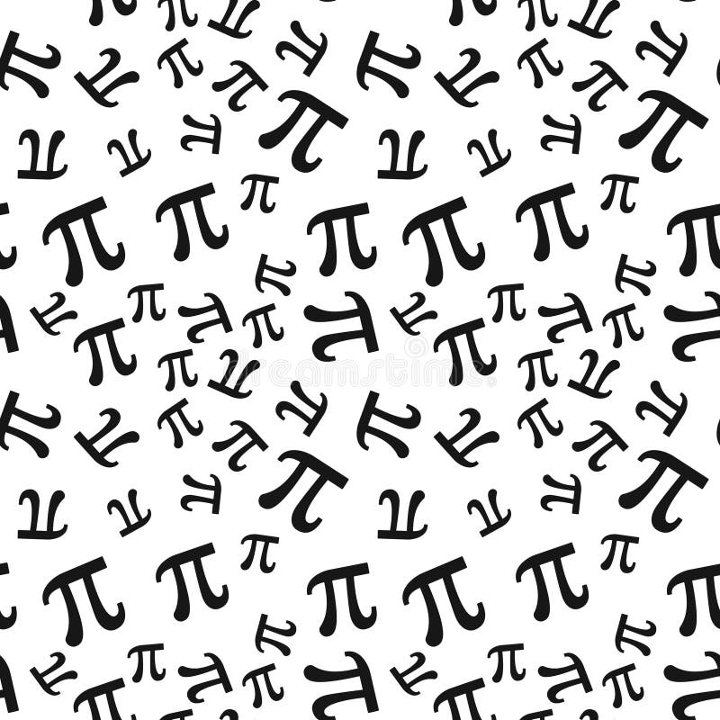 Pi Symbol Vector Minimal Seamless Pattern - Mathematics Background ...