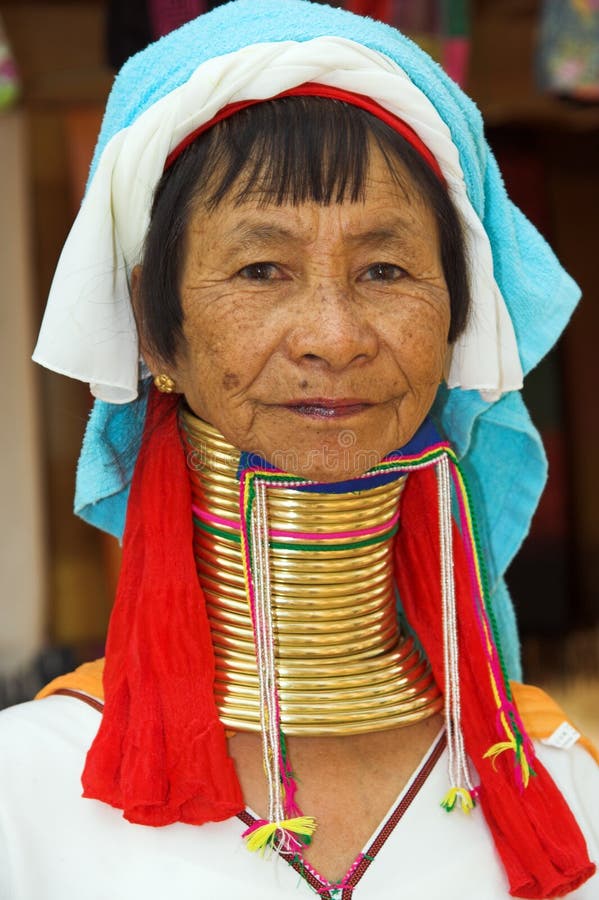 Long neck woman editorial photography. Image of tourist - 31007937