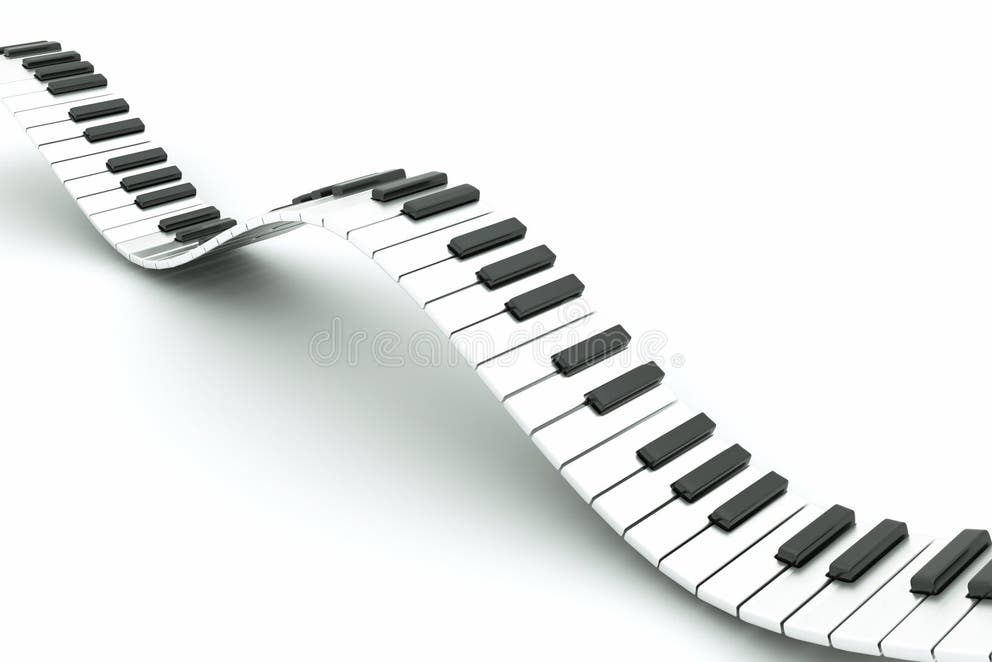 Piano Keyboard Wave Stock Illustrations – 1,681 Piano Keyboard Wave ...