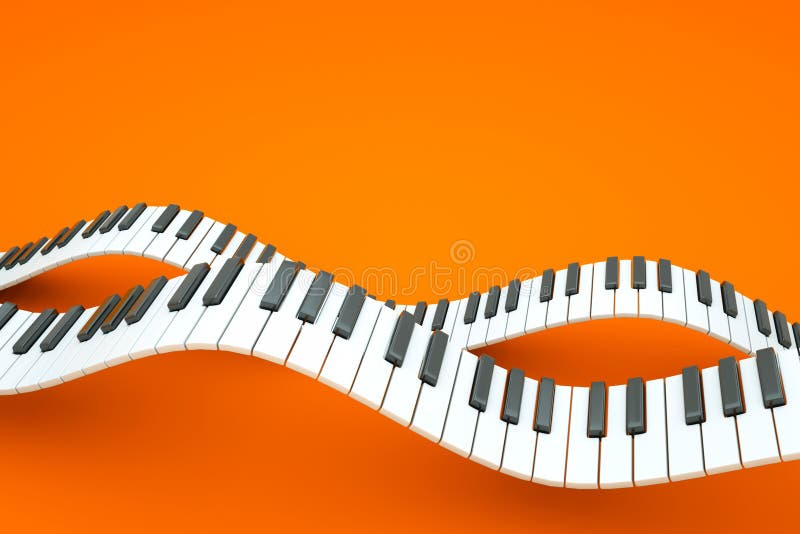 Piano stock illustration. Illustration of computer, dimensional - 22335988