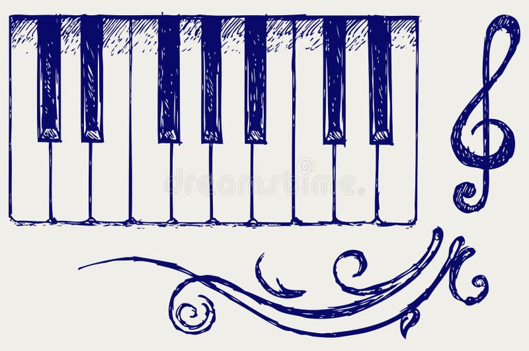 Outline Piano Keyboard Stock Illustrations – 6,143 Outline Piano ...