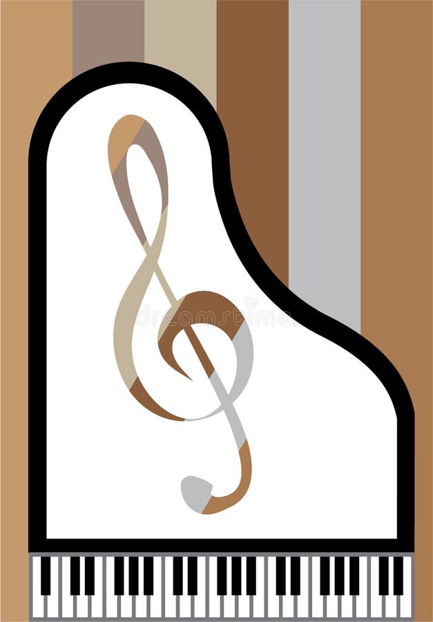 Piano Abstract Artwork stock vector. Illustration of color - 62496714