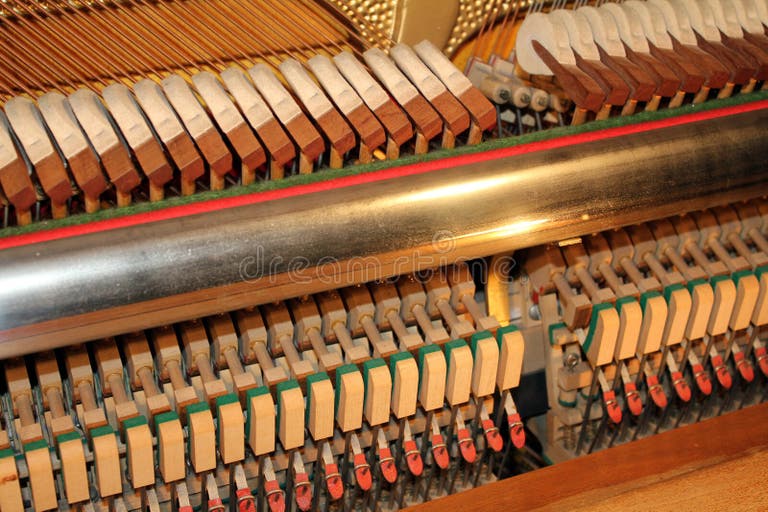 Piano action stock photo. Image of production, felt, copper - 37855586