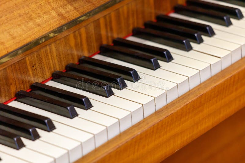 A Piano with Black and White Keys Stock Photo - Image of entertainment ...