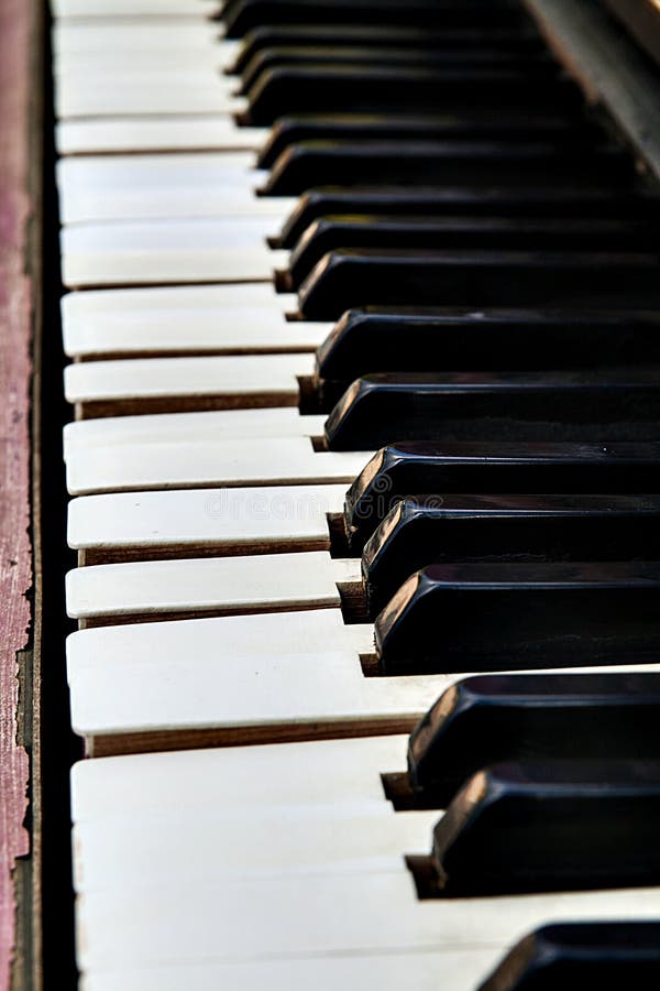 Piano buttons close up stock photo. Image of perspective - 34648374
