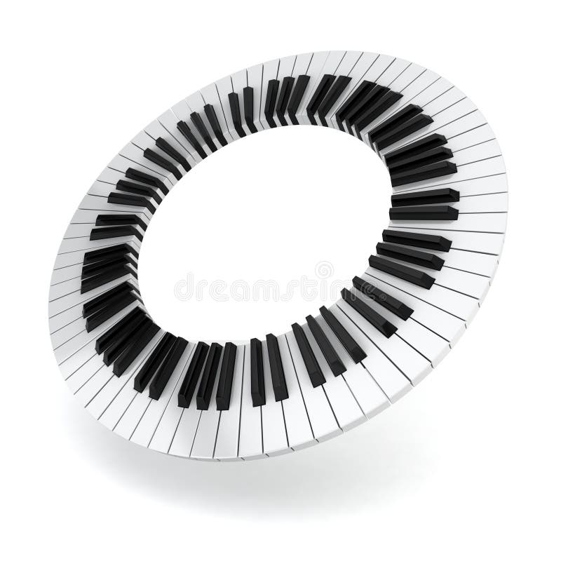 Piano circle stock illustration. Illustration of keyboard - 39527128