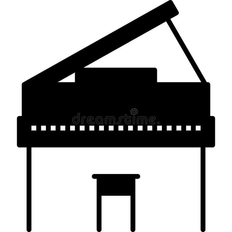 Piano stock vector. Illustration of piano, diagram, document - 349756417