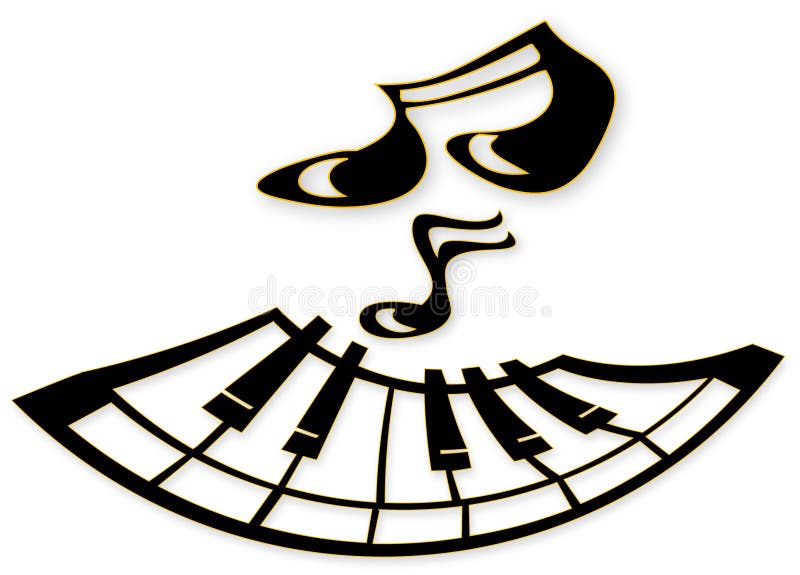 Piano Face stock vector. Illustration of musical, music - 978074