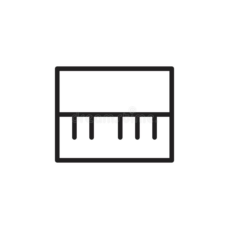 Piano Icon Flat Line Illustration Stock Vector - Illustration of simple ...