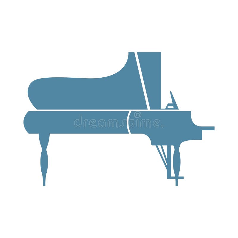 Piano icon logo desain stock vector. Illustration of acoustic - 332888388