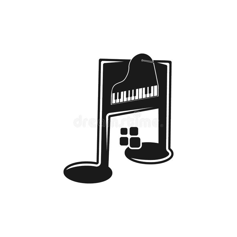 Piano Instrument Logo Design .vector Illustration Stock Vector ...