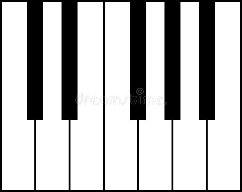 Piano Key, Keyboard. Piano. Musical Instrument. Synthesizer. Vector ...