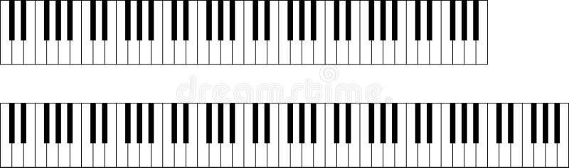Piano Key, Keyboard. Piano. Musical Instrument. Synthesizer. Vector ...
