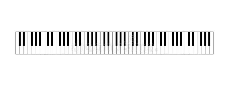 Piano Key, Keyboard. Piano. Musical Instrument. Synthesizer. Vector ...