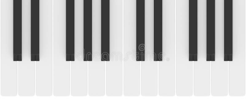 Piano Key, Top View. Music Concept Stock Illustration - Illustration of ...