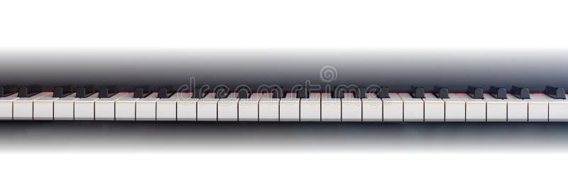 Piano Keyboard, Front View, Copy Space Stock Photo - Image of player ...