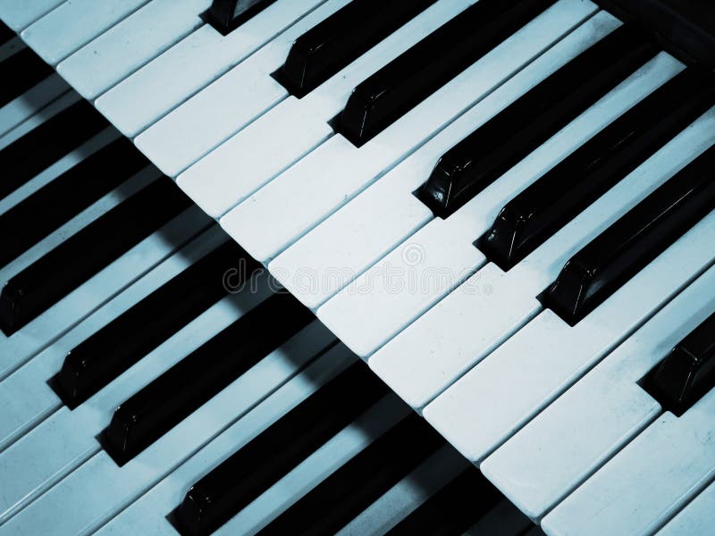 Piano keyboard in blue stock image. Image of blue, piano - 21498989