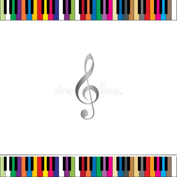 Piano keyboard border stock vector. Illustration of melodic - 46925250