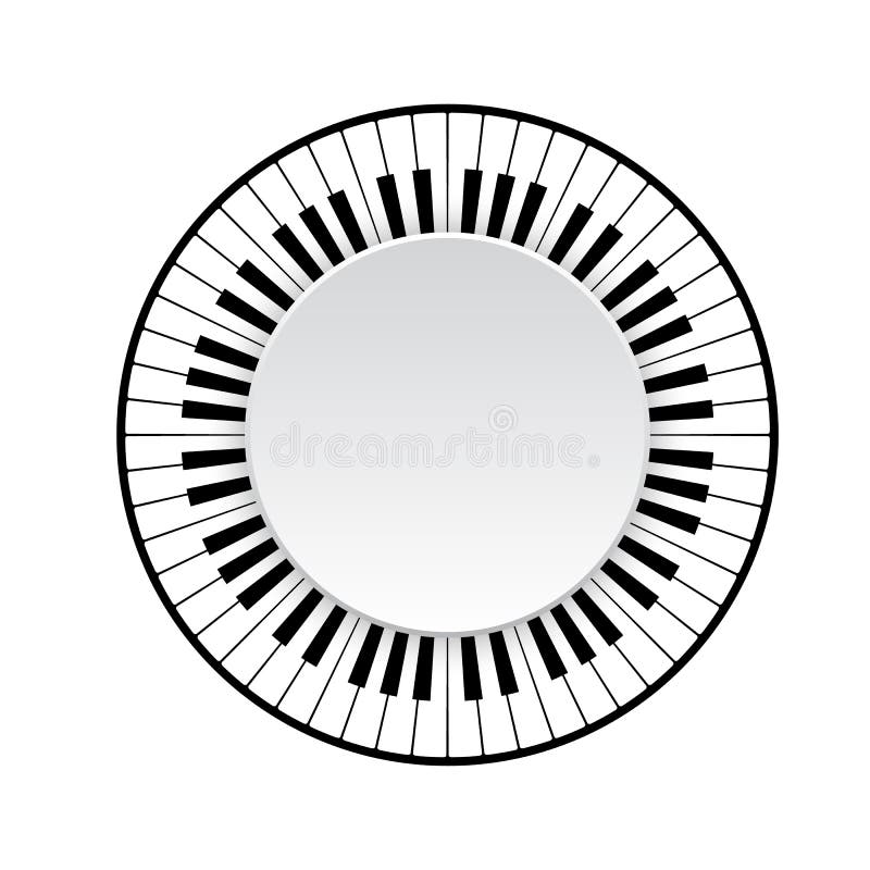 Piano Key Circle Stock Illustrations – 887 Piano Key Circle Stock ...