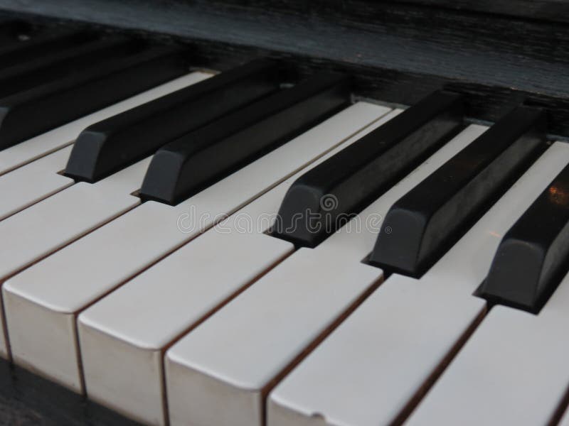 Piano keyboard close up stock photo. Image of string - 93126192