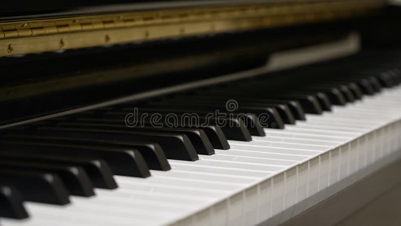 Piano Keyboard with Close-up Shot Stock Image - Image of keyboard ...