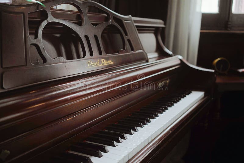 Piano Keyboard in Front of the Windows Editorial Stock Photo - Image of ...