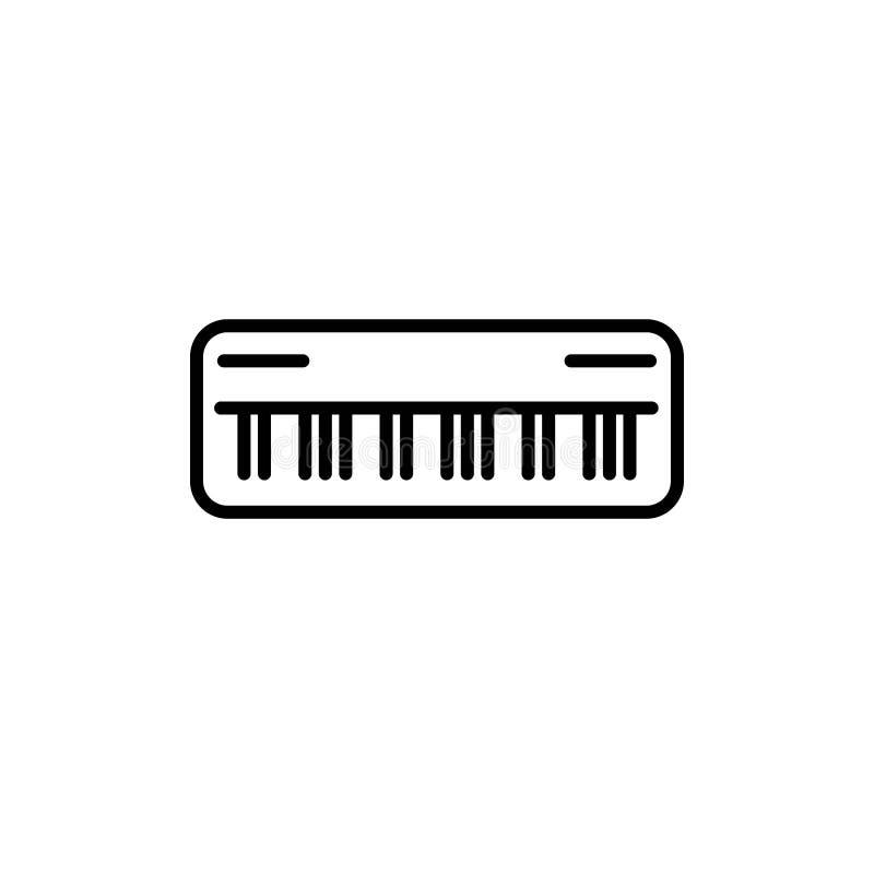 Piano Keyboard Icon Vector Template Stock Vector - Illustration of ...